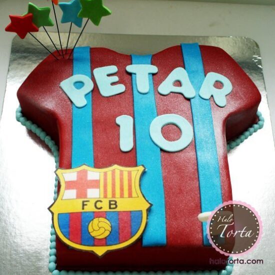 Partizanov dres torta - Halo torta Beograd