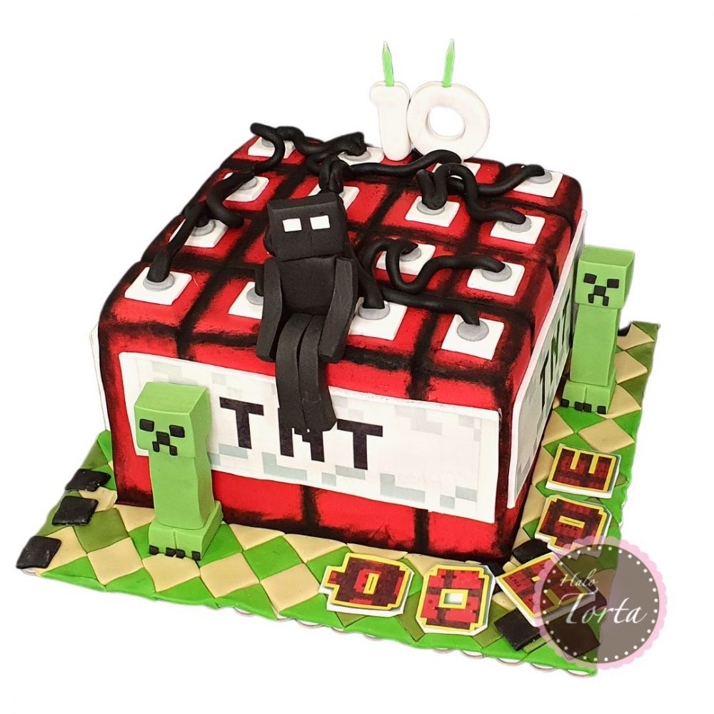 Minecraft dinamit torta - Halo torta Beograd