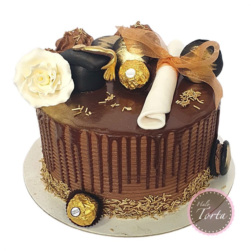 Čokoladna torta za diplomiranje - Halo torta Beograd