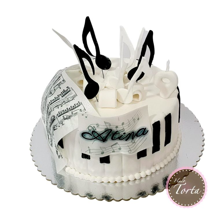 Torta note, dirke i notni list - Halo torta Beograd
