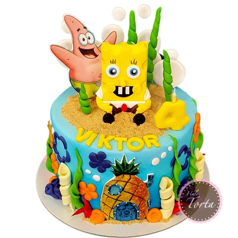 Torta tema Sunđer Bob - Halo torta Beograd